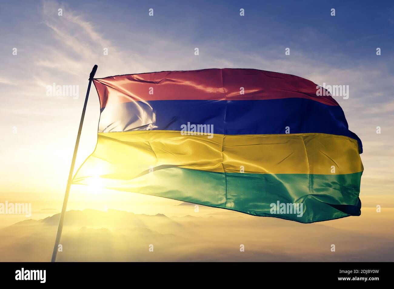 Drapeau mauricien Banque de photographies et d’images à haute ...
