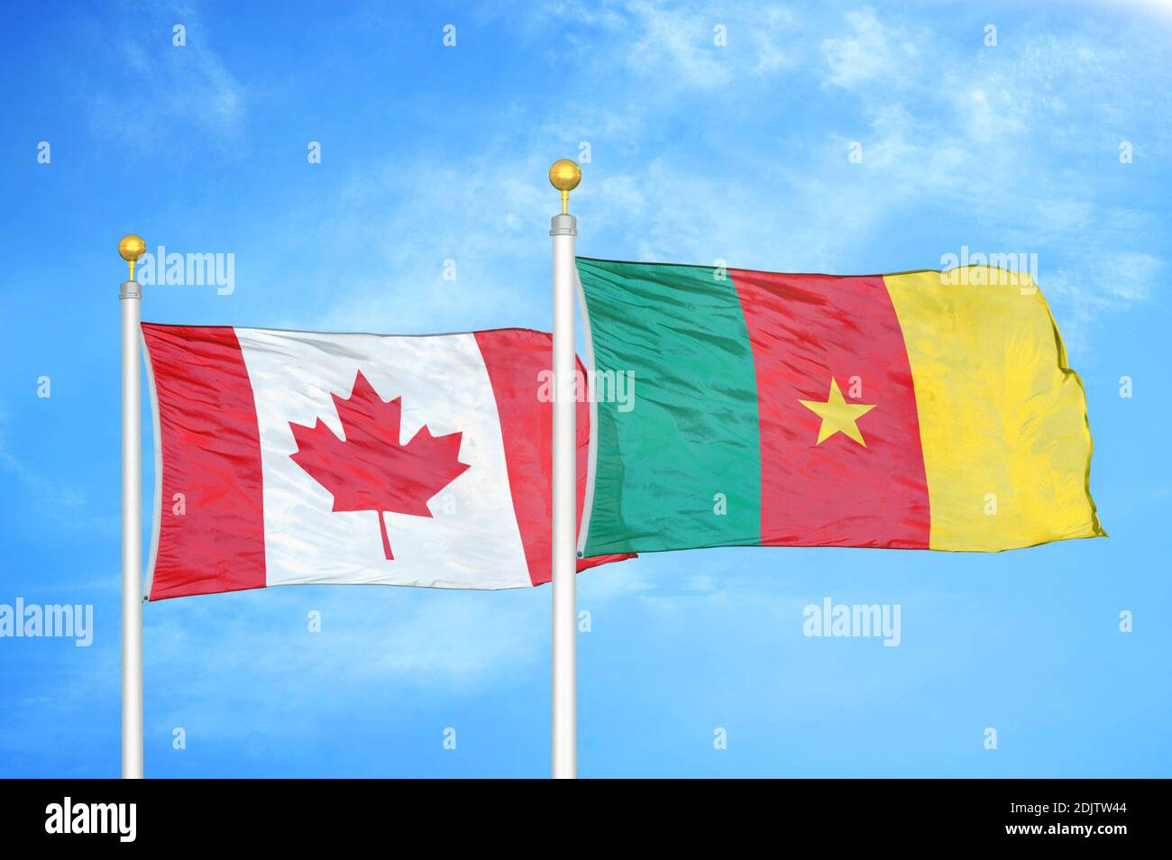 Drapeau du canada cameroun Banque de photographies et d’images à haute ...