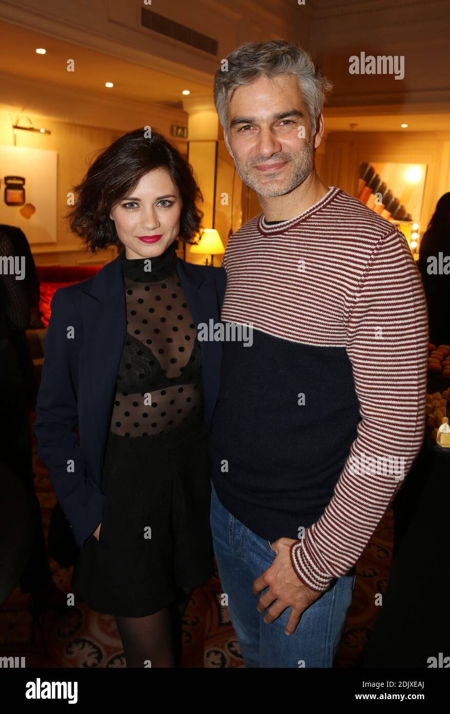 François Vincentelli et sa compagnie Alice Dufour lors de la soirée de ...