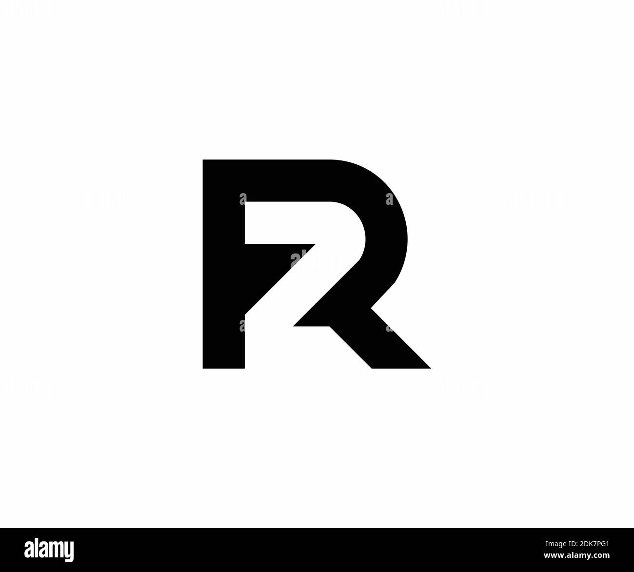Lettre R 2 2 R symbole logo icône design modèle Image Vectorielle Stock ...