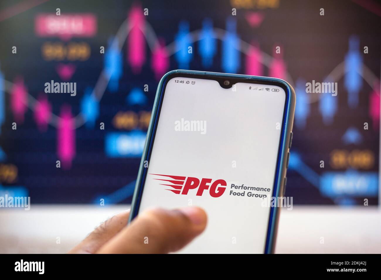 Sur cette photo, le logo de Performance Food Group Company (PFG ...