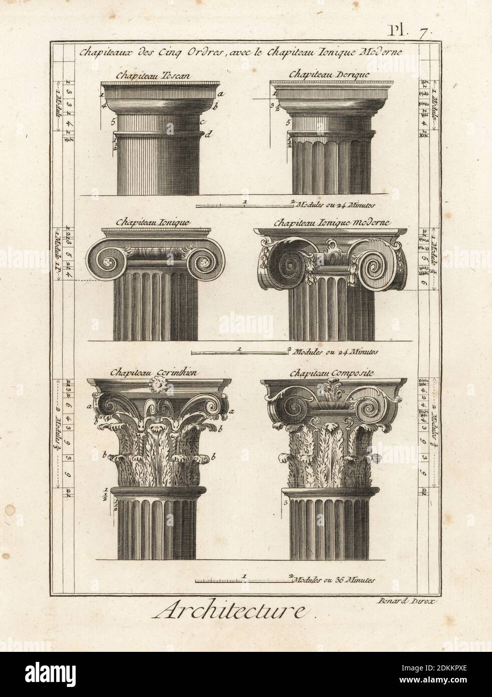 Commandes de l'architecture grecque classique Banque de photographies ...
