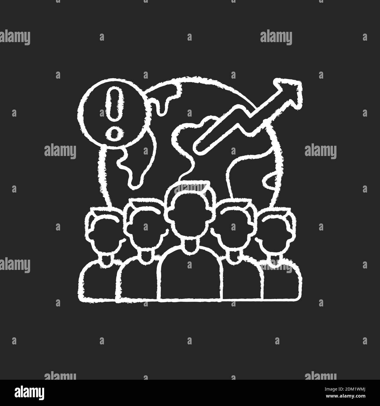 Human overpopulation Banque d'images noir et blanc - Alamy
