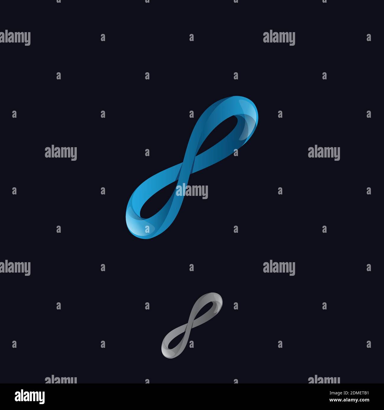 Modèle de logo Infinity Vector. Vecteur de conception de logo d ...