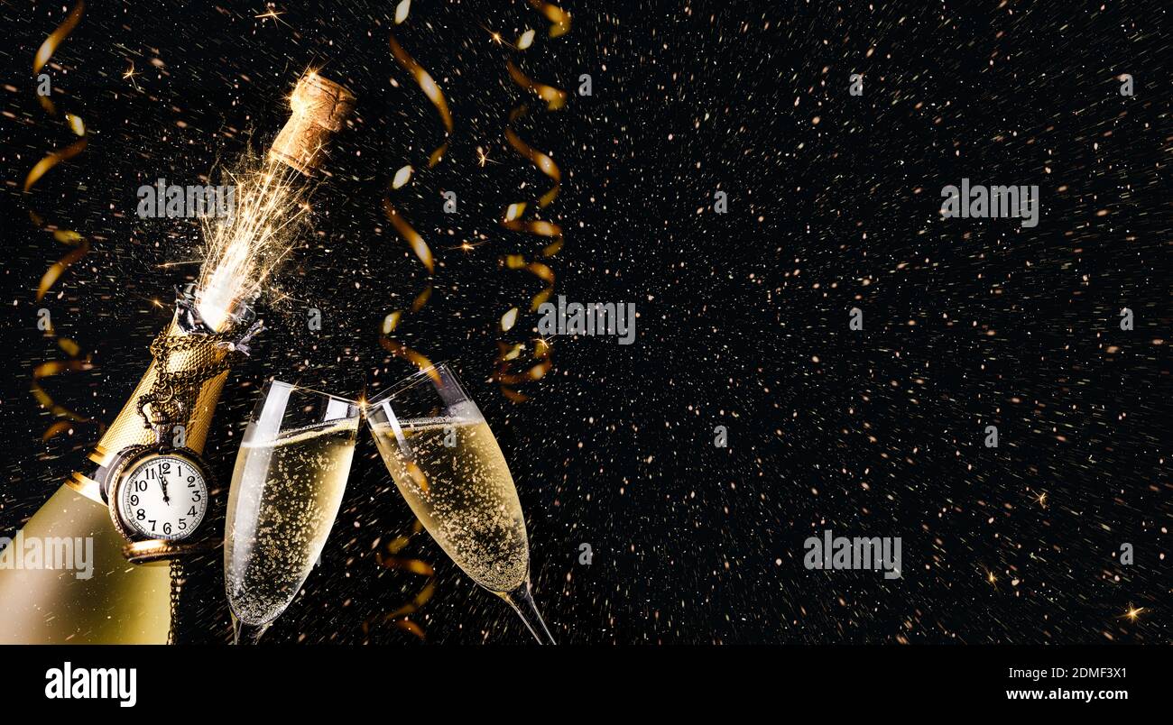 Bouteille De Champagne Qui Explose