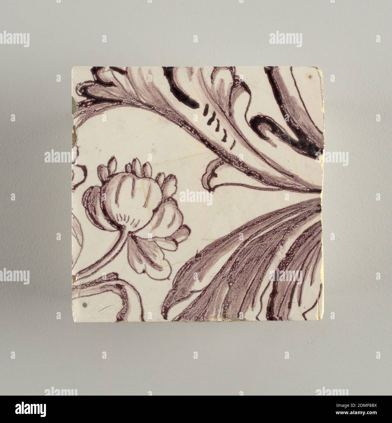 Façade murale, faïence émaillée, sous-glaçure, rectangle horizontal ...