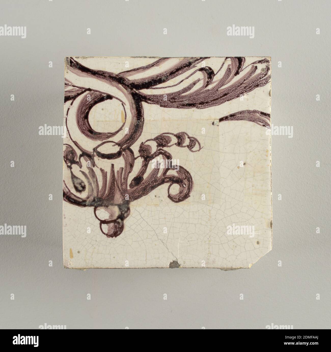 Façade murale, faïence émaillée, sous-glaçure, rectangle horizontal ...