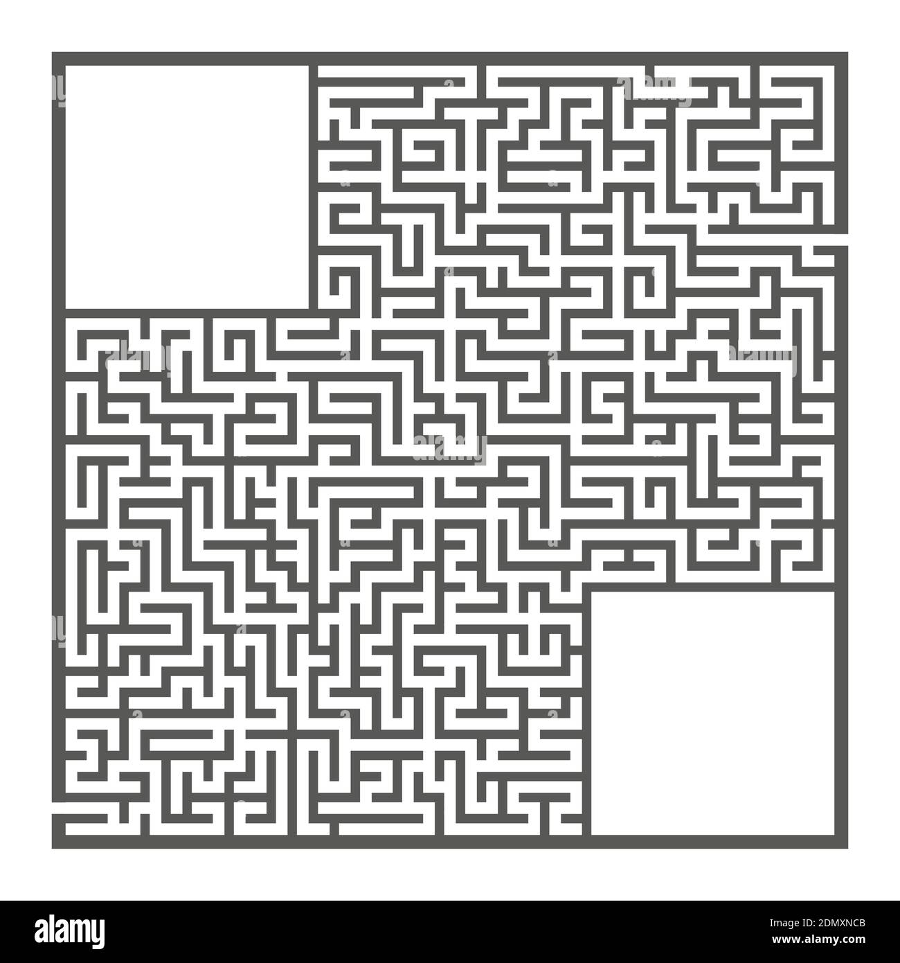 Grand labyrinthe carré difficile. Jeux pour enfants et adultes. Puzzle ...