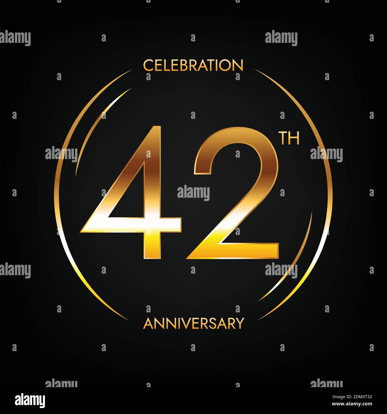 Logo anniversaire 42 ans Banque de photographies et d’images à haute ...