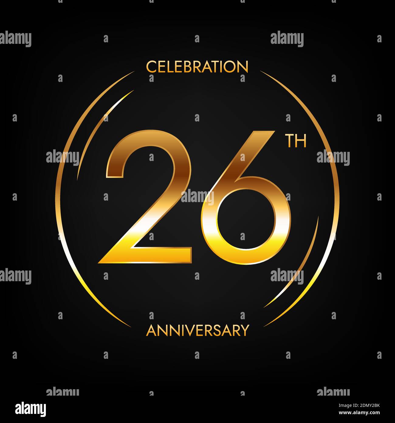 26th birthday party Banque d'images vectorielles - Alamy