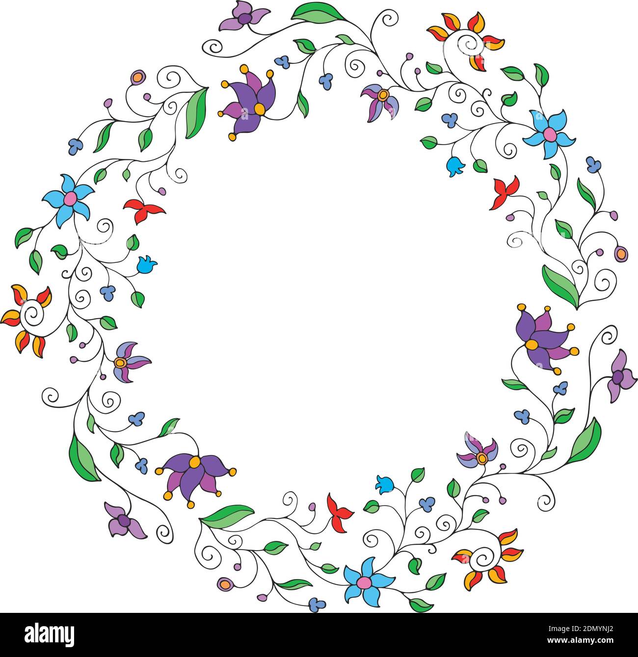 Cadre rond Banque d'images vectorielles - Alamy