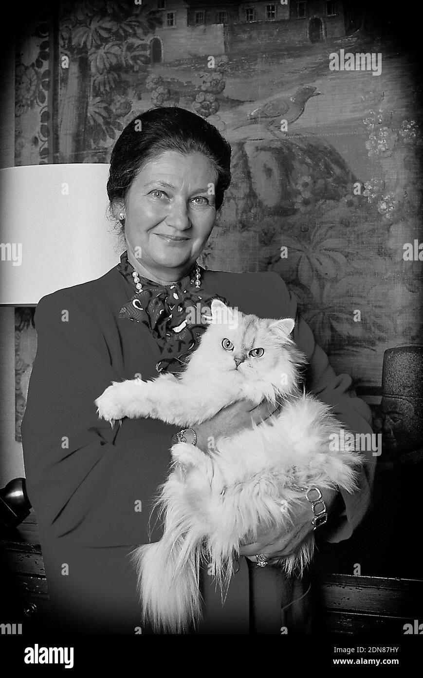 Simone veil paris Banque d'images noir et blanc - Alamy