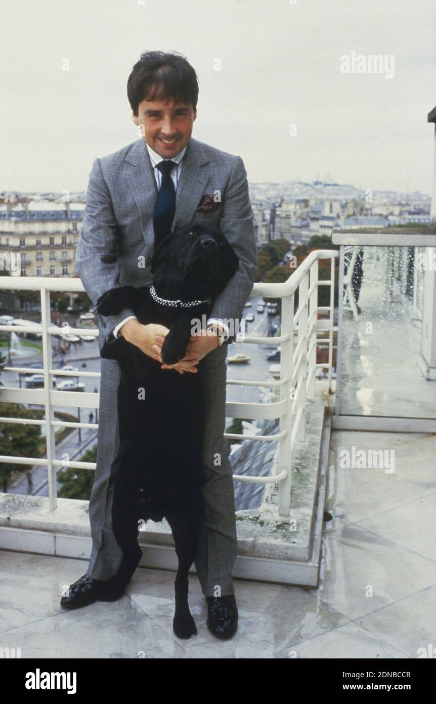 File photo of late French humorist and impersonator Thierry Le Luron at ...