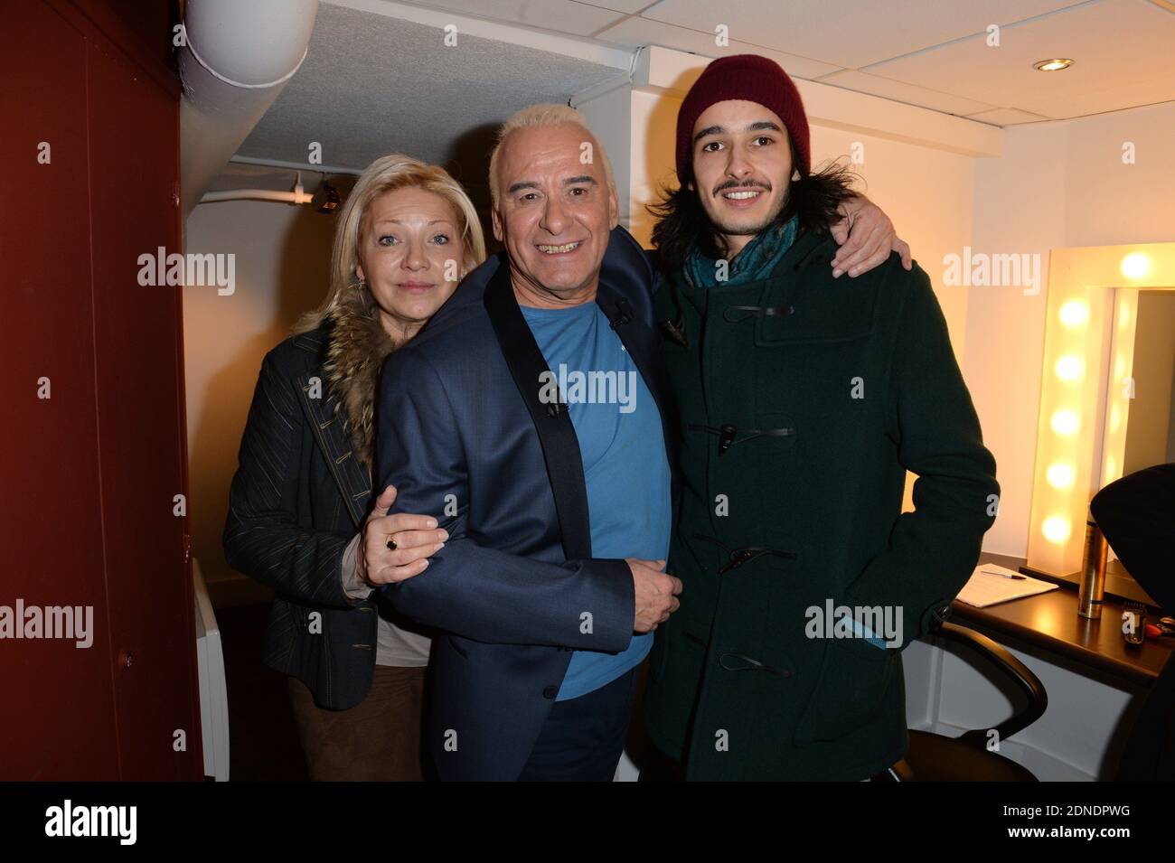 Michel Fugain, flanked by his son Alexis and partner Sanda at the ...