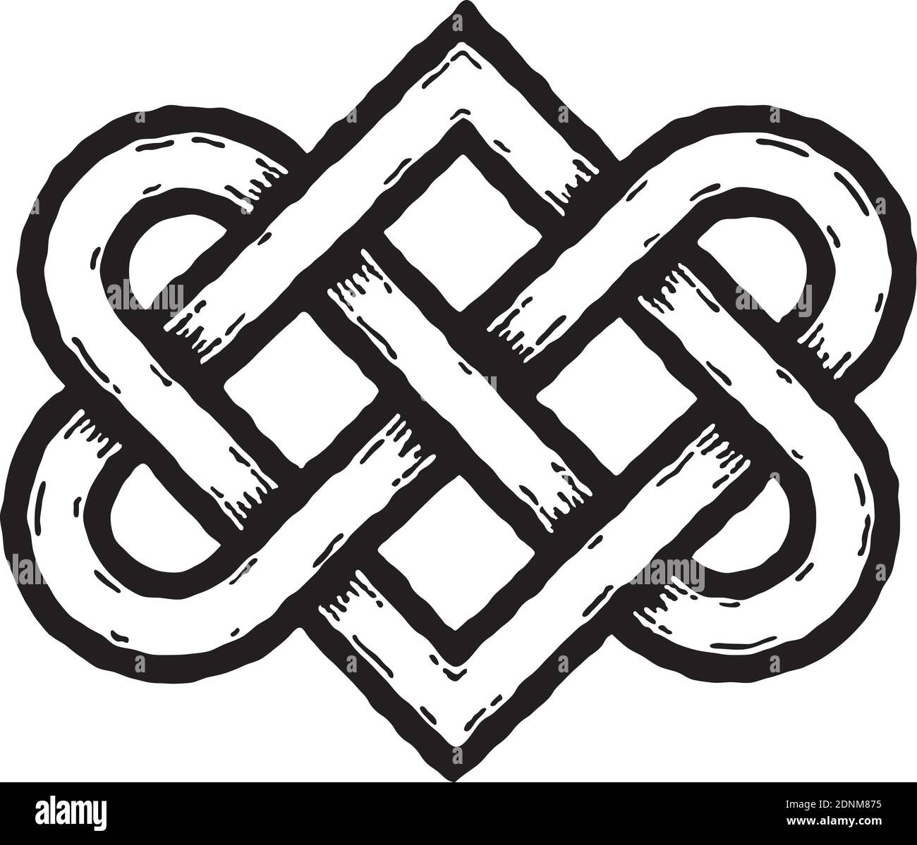 Symbole fabriqué avec des nœuds celtiques à utiliser dans les modèles ...