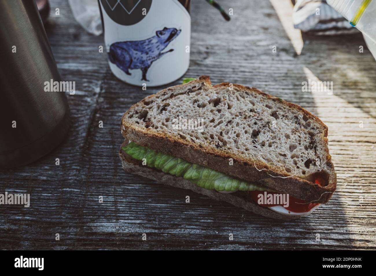 Sandwich et boisson Banque de photographies et d’images à haute ...