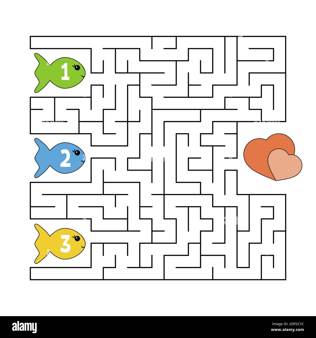 Labyrinthe abstrait. Jeu pour enfants. Puzzle pour les enfants. Style ...