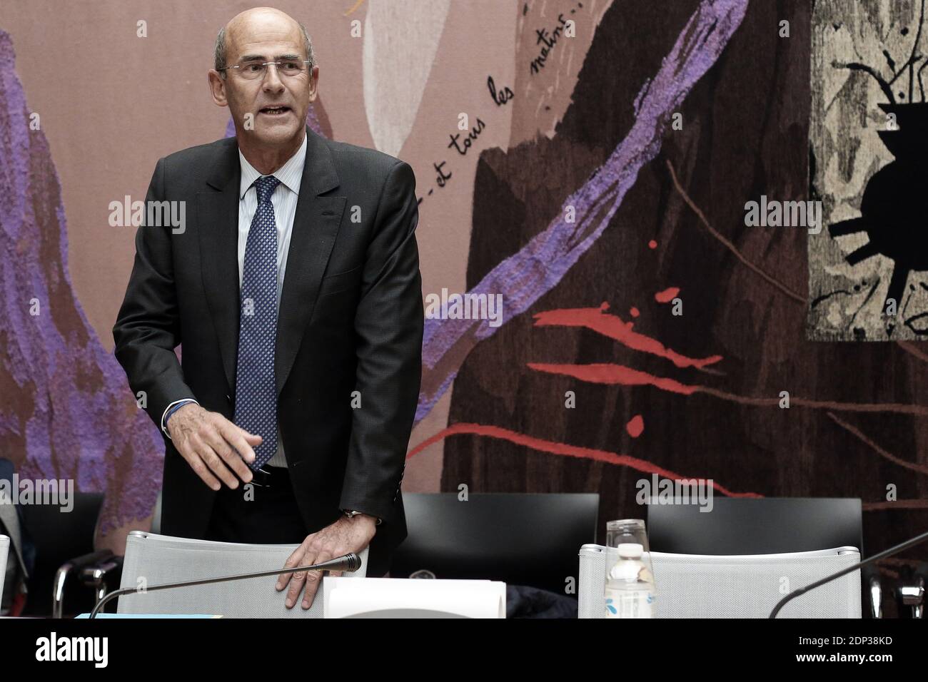 Le directeur général du groupe français Alstom, Patrick Kron, est ...