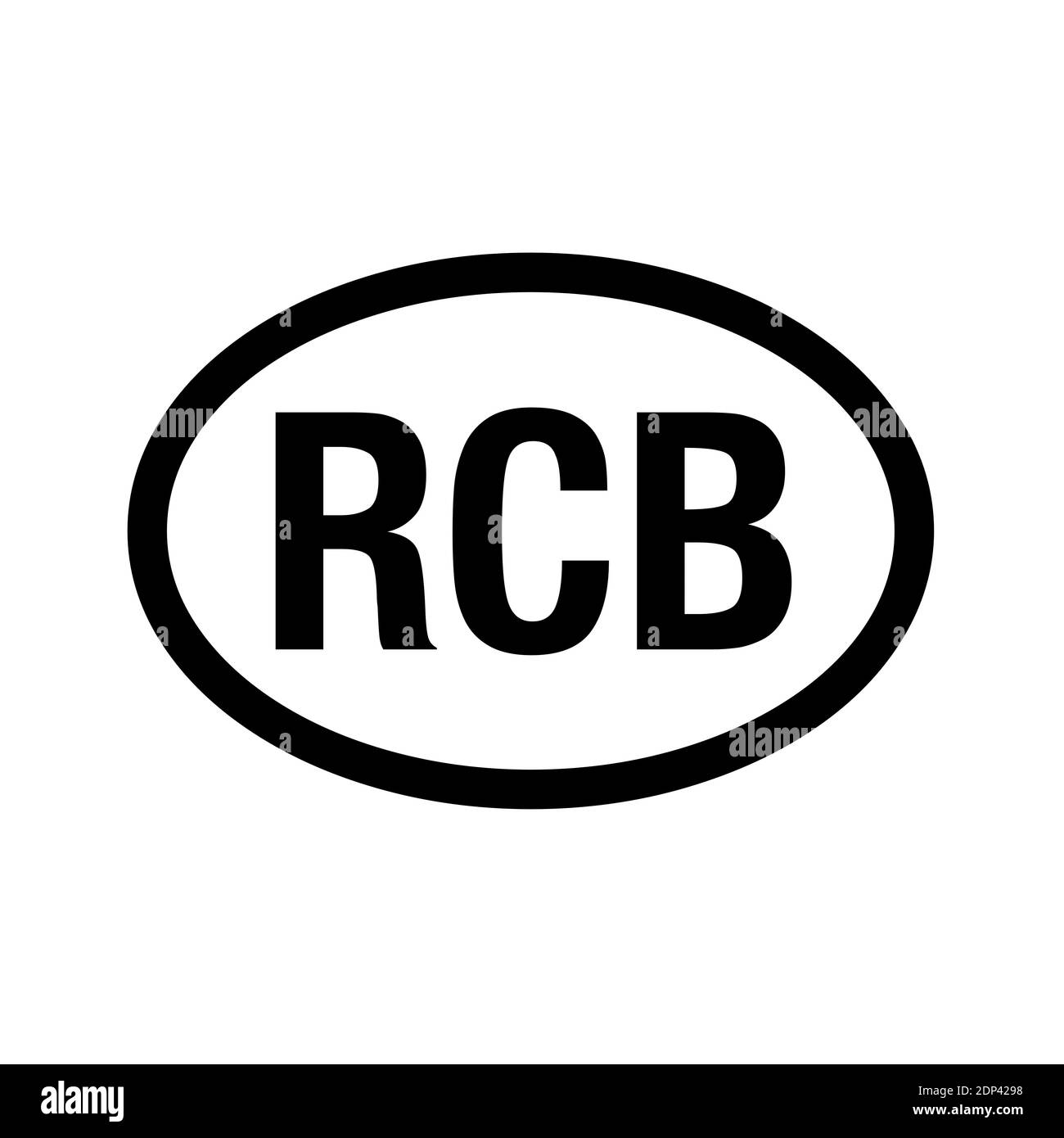 Code pays immatriculation du véhicule République du Congo Photo Stock ...