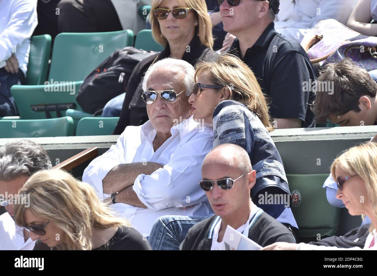 Dominique Strauss Kahn et sa compagnie Myriam l'Aouffir lors de l ...