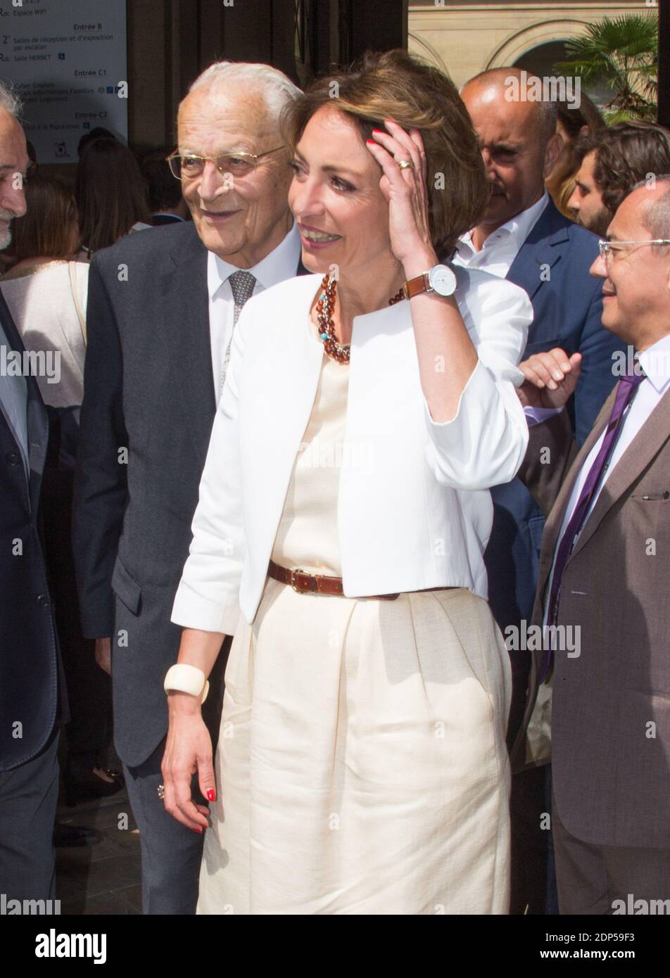 ALAIN TOURAINE ET SA FILLE MARISOL TOURAINE - MARIAGE PIERRE MOSCOVICI ...