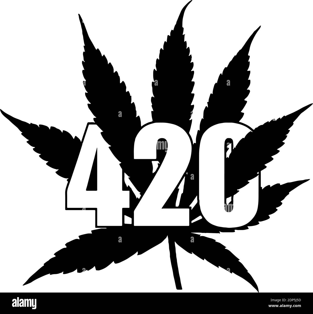 Tatouage de marijuana Banque d'images noir et blanc - Alamy