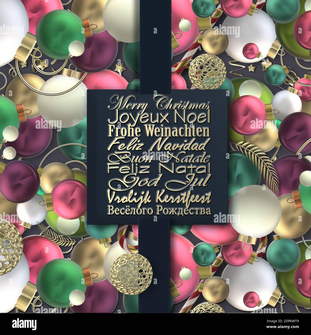 Carte de nouvel an avec message portugais Banque de photographies et d ...