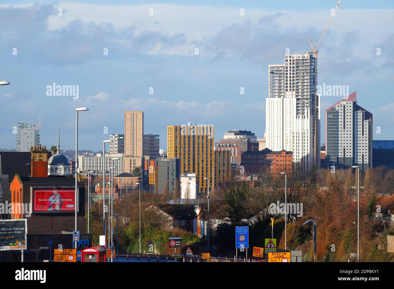 Une vue de la région de Burmantofts de Leeds, en regardant vers Altus ...