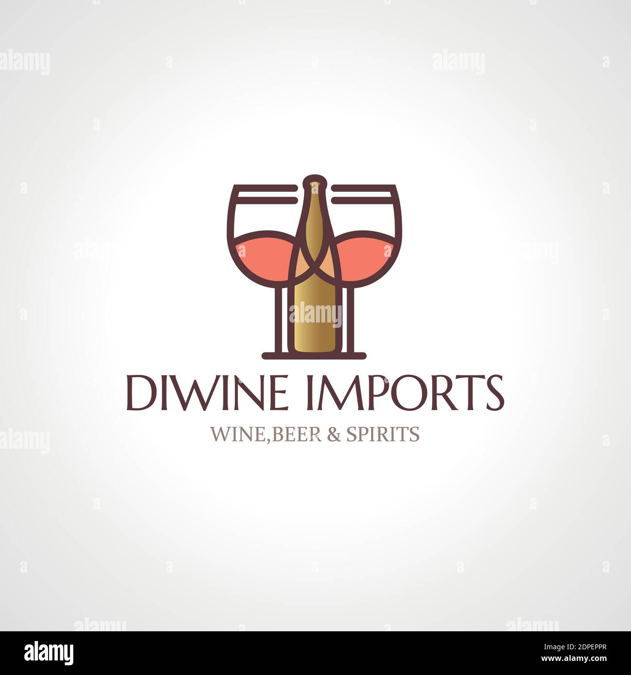 Logo alcool Banque d'images vectorielles - Alamy