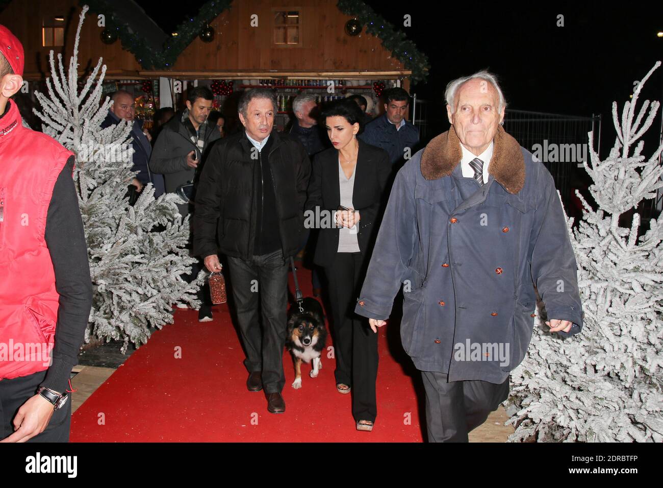 MICHEL DRUCKER ET SA CHIENNE IZIA, RACHIDA DATI - INAUGURATION DES ...