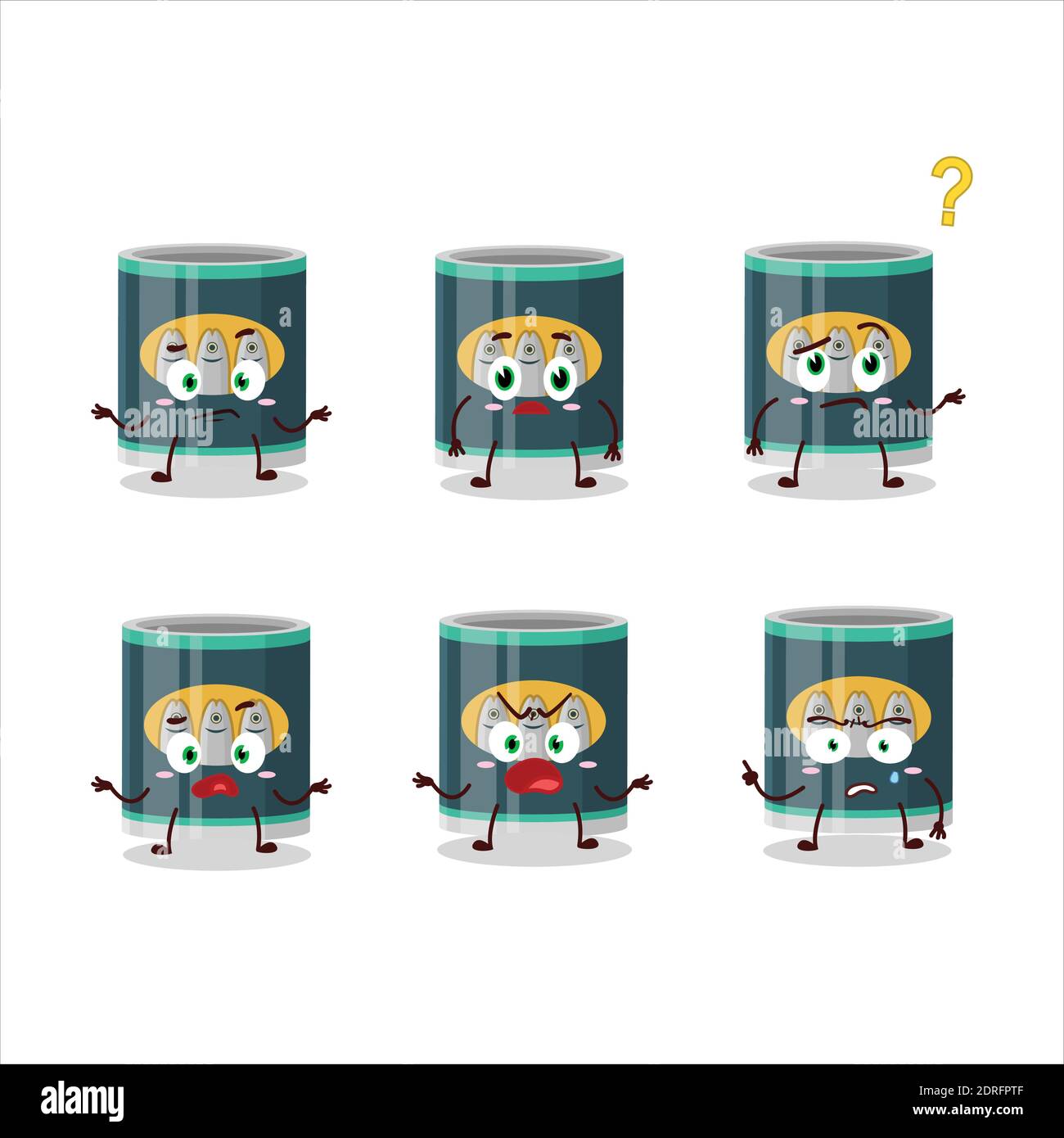 Personnage de dessin animé de la CAN de sardines avec quelle expression ...