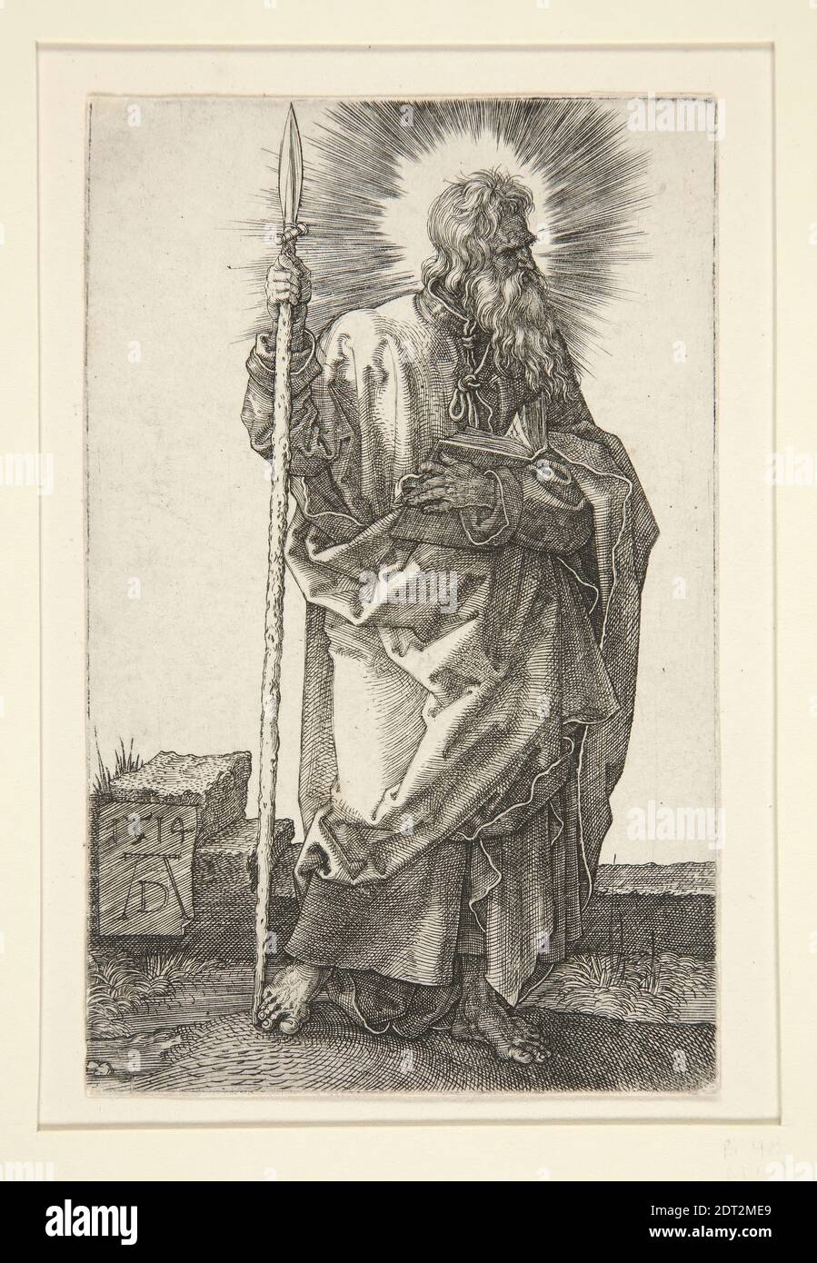 Artiste: Albrecht Dürer, Allemand, 1471–1528, Saint Thomas, gravure, 11 ...
