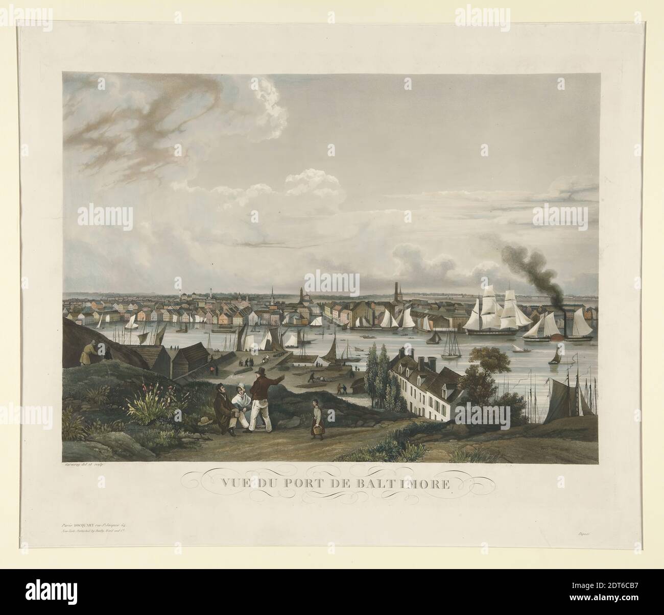 Artiste: Ambroise Louis Garneray, Français, 1783–1857, vue du Port de ...