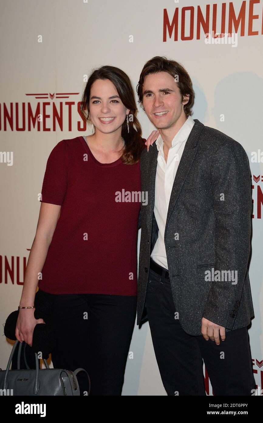 Anouchka Delon et Julien Dereins assistent à la première du film "les monuments hommes" qui s ...