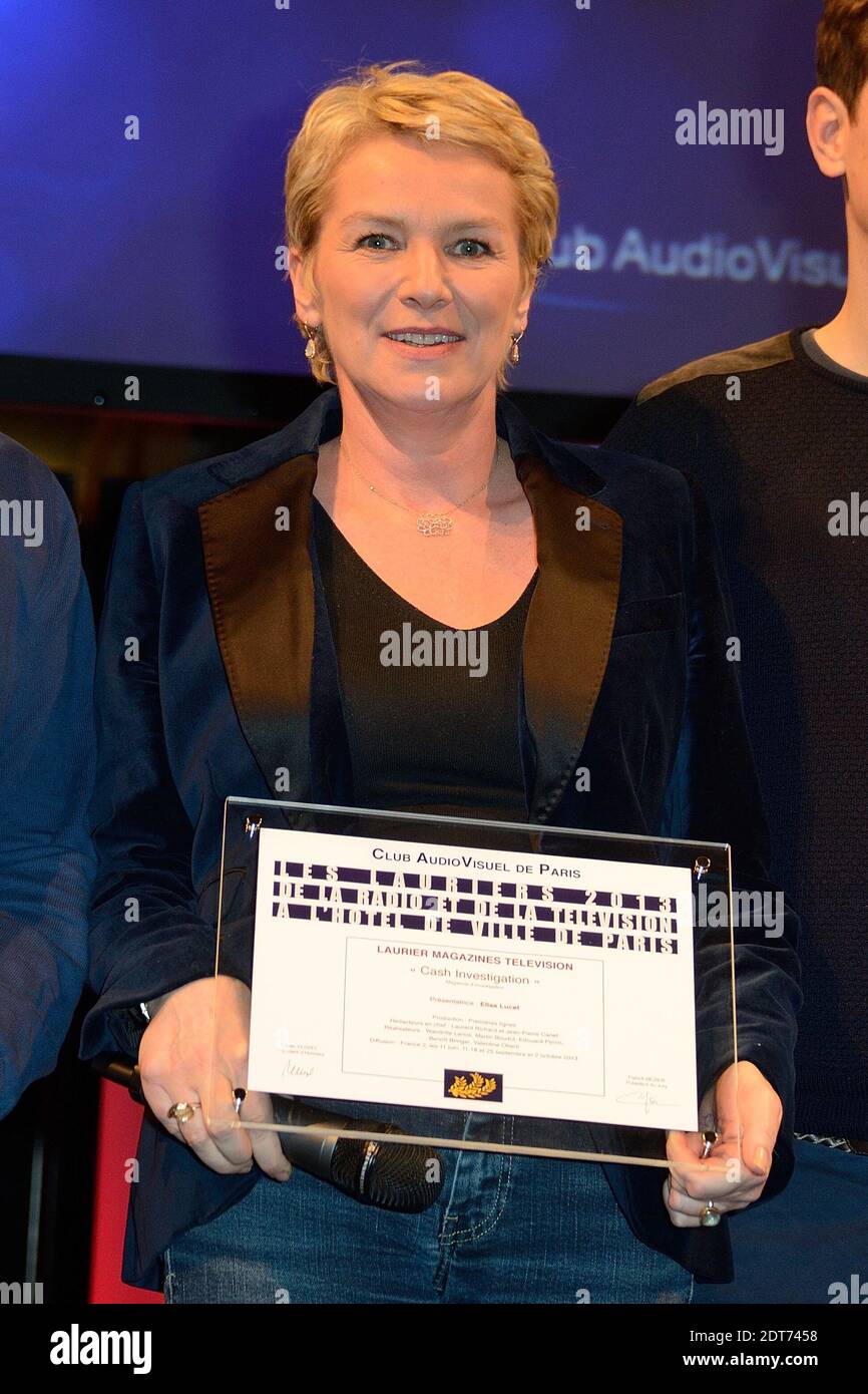 Elise Lucet assistant à la 19e cérémonie des Lauriers de la radio et de ...