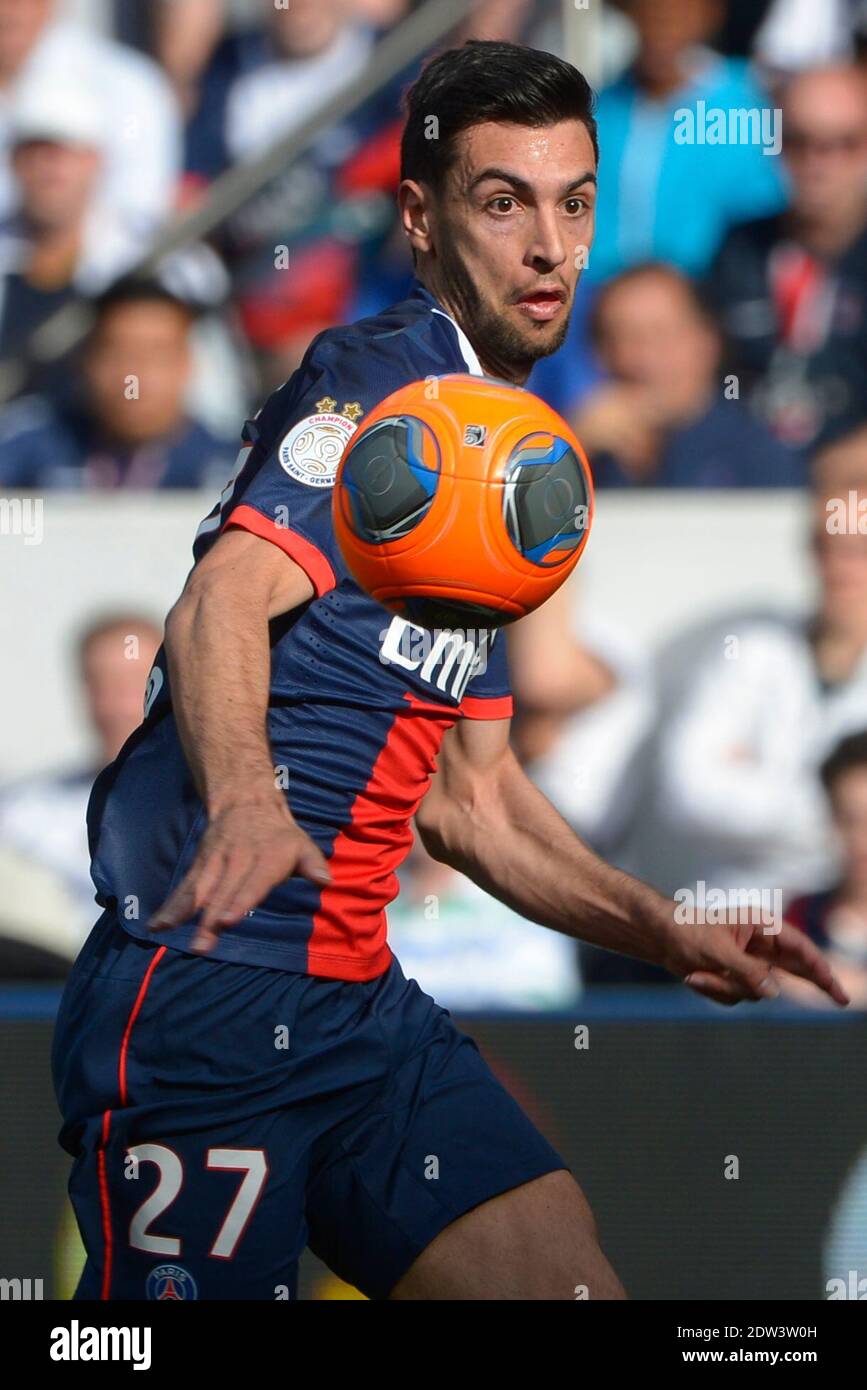 Javier Pastore du PSG lors du match de football de la Ligue française 1 ...