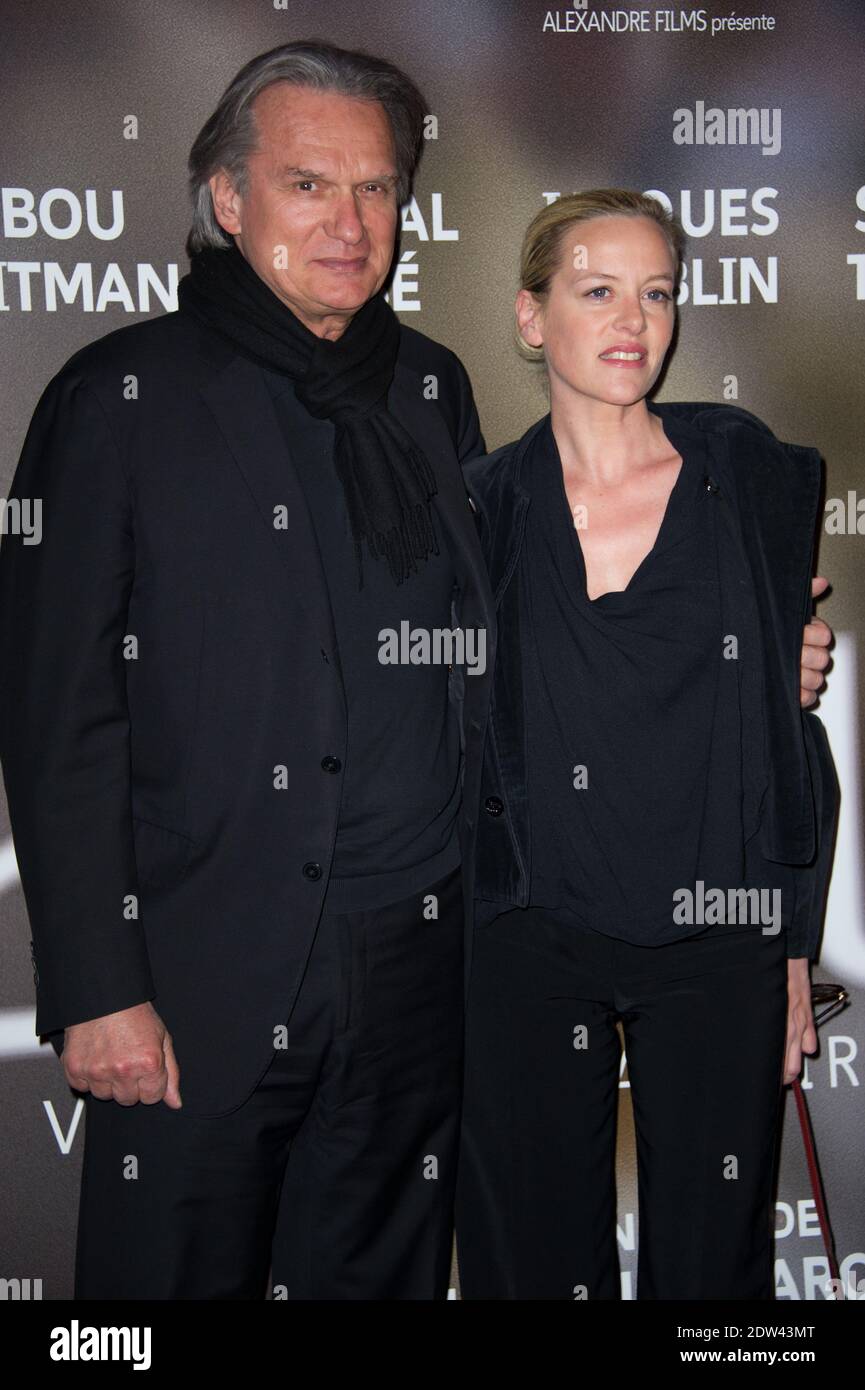 L'acteur Francois-Eric Gendron (L) et sa compagne Sandrine Gouin ...