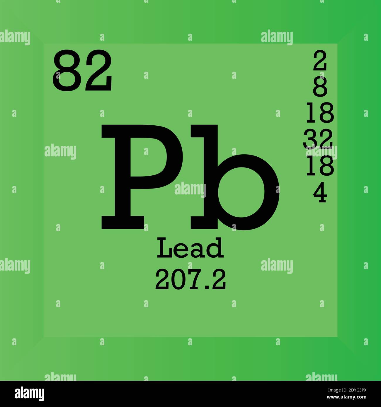 Plomb atomic structure Banque d'images vectorielles - Alamy