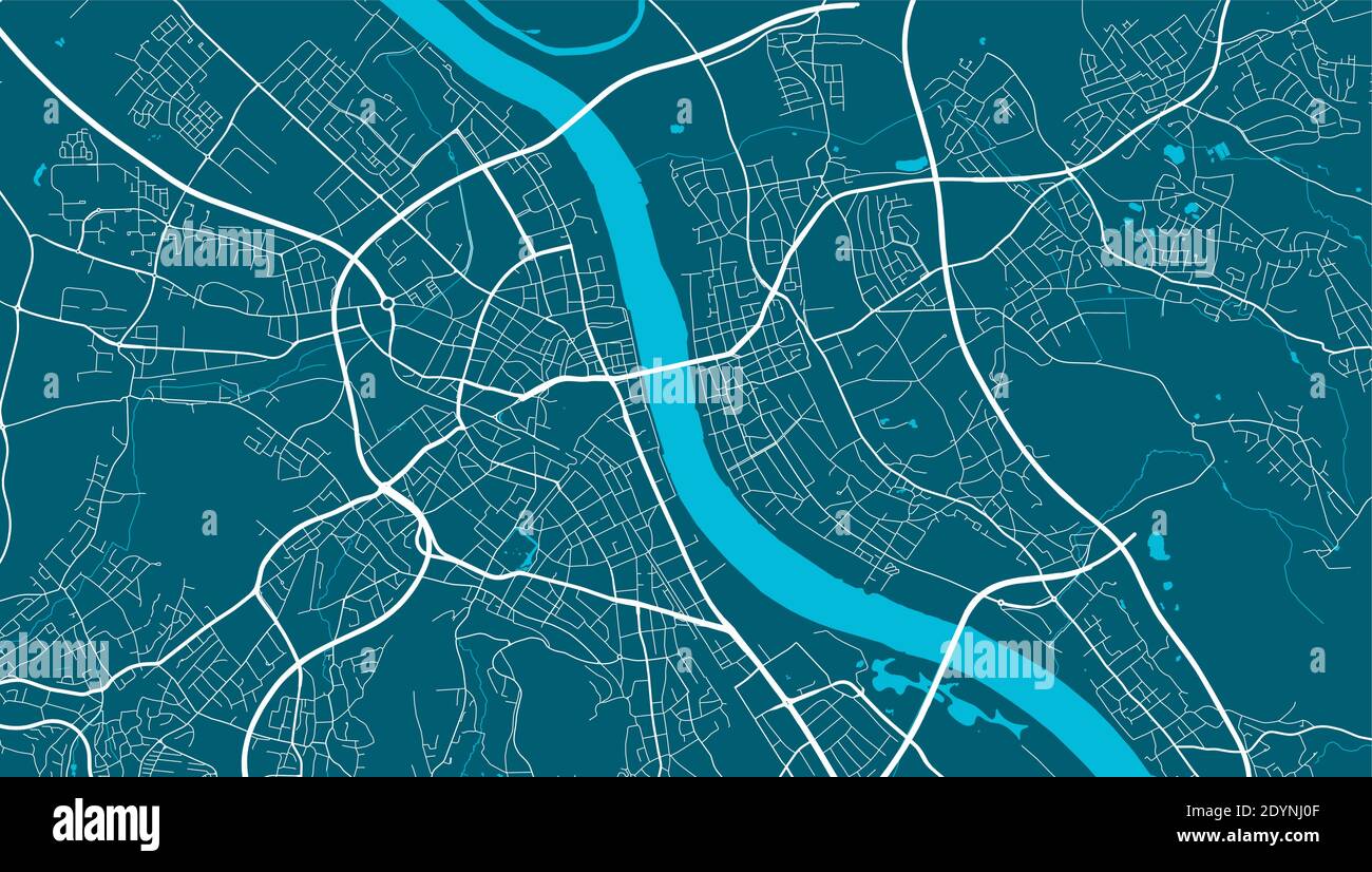 Bonn germany city map Banque d'images vectorielles - Alamy