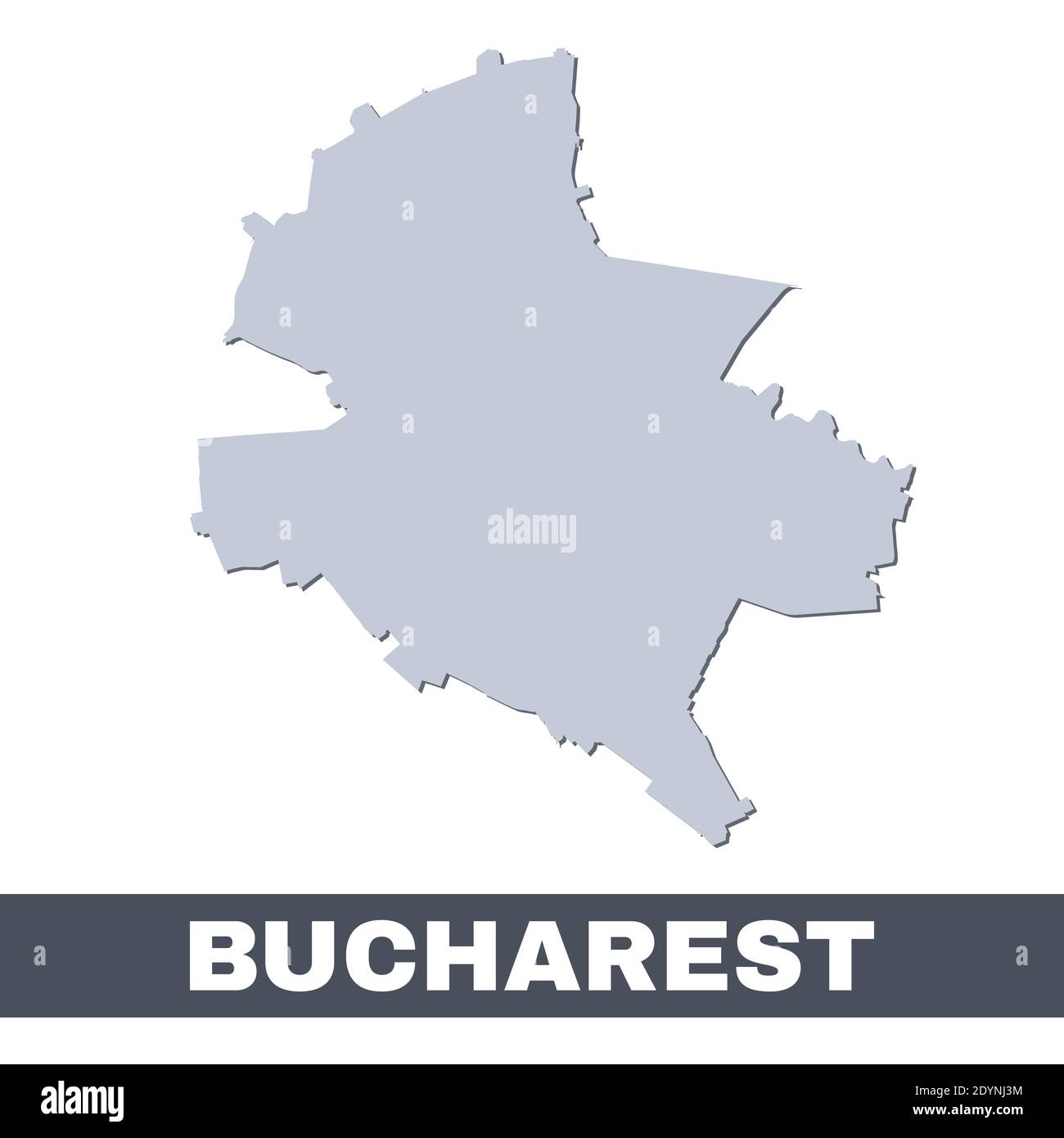 Bucharest romania city map Banque d'images vectorielles - Alamy