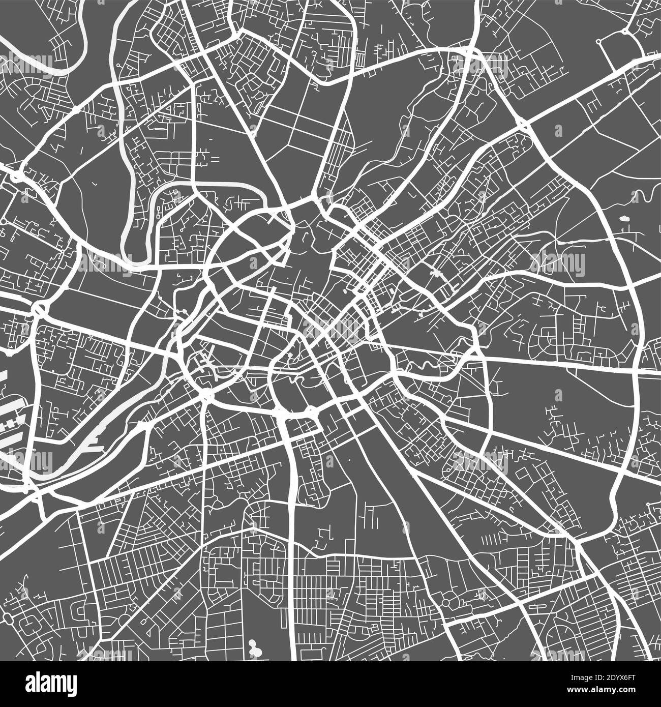 Plan de la ville urbaine de Manchester. Illustration vectorielle ...