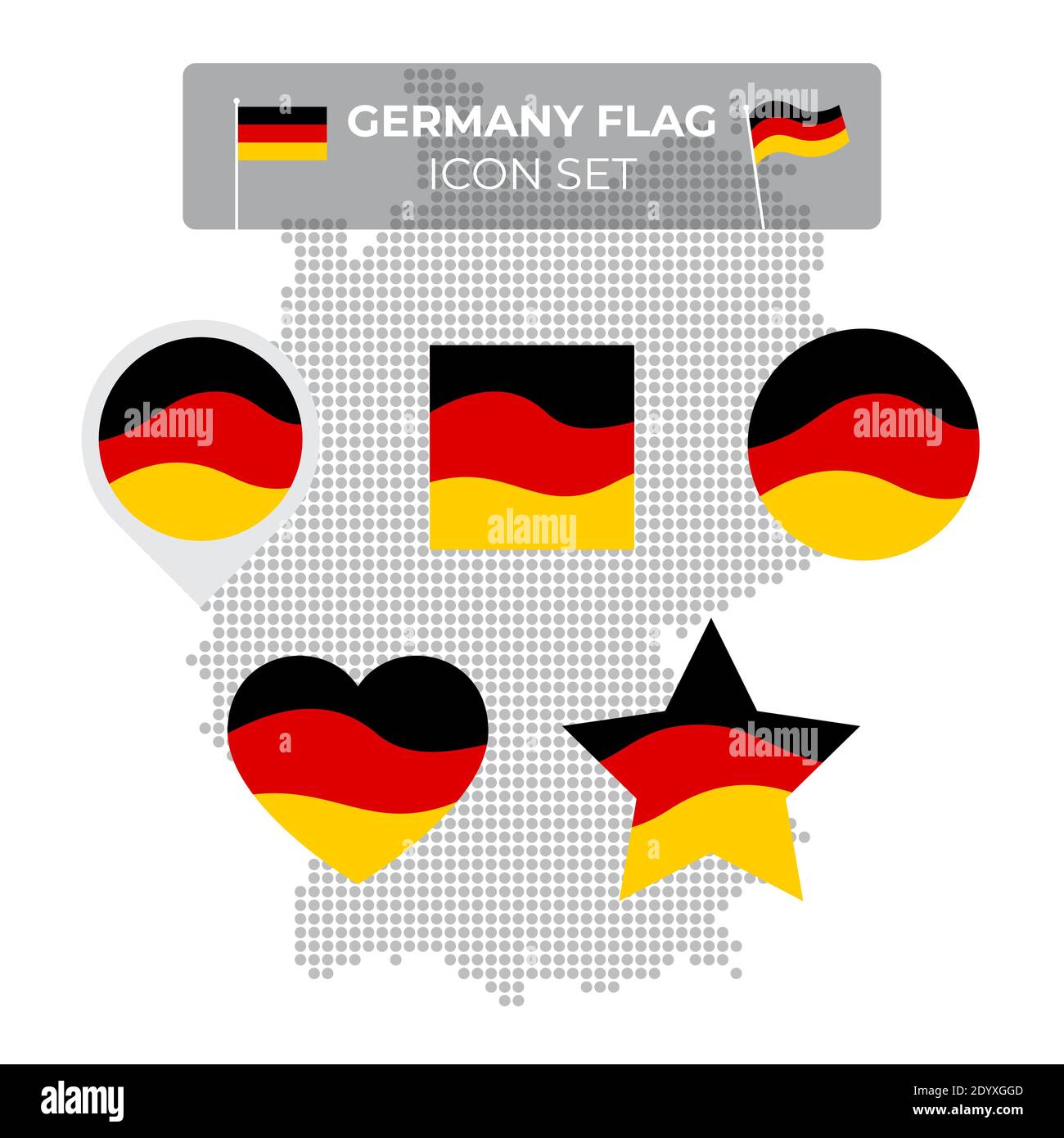 Drapeau allemagne vector dand le vent Banque de photographies et d ...