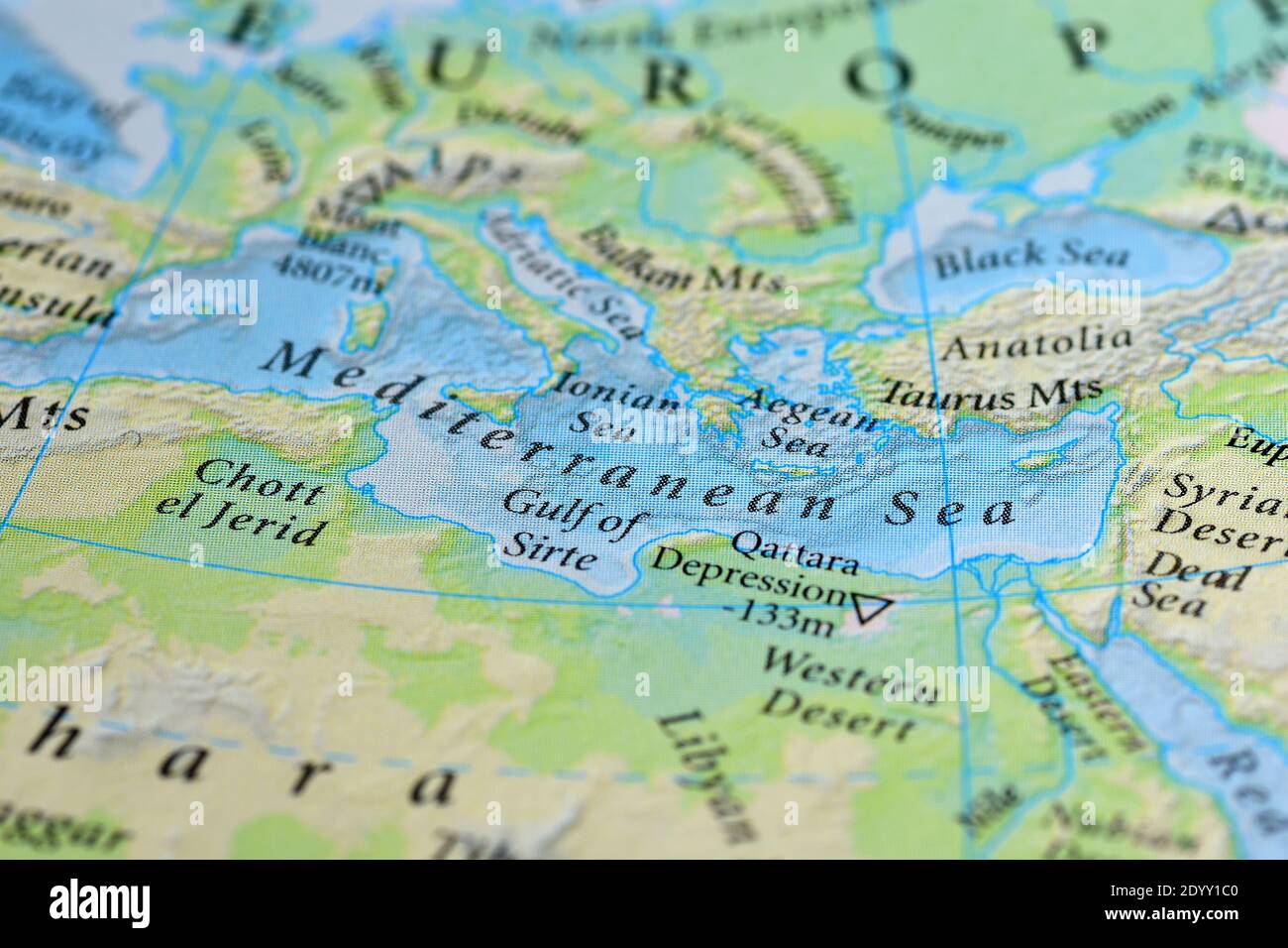 Carte mer méditerranée Banque de photographies et d’images à haute ...