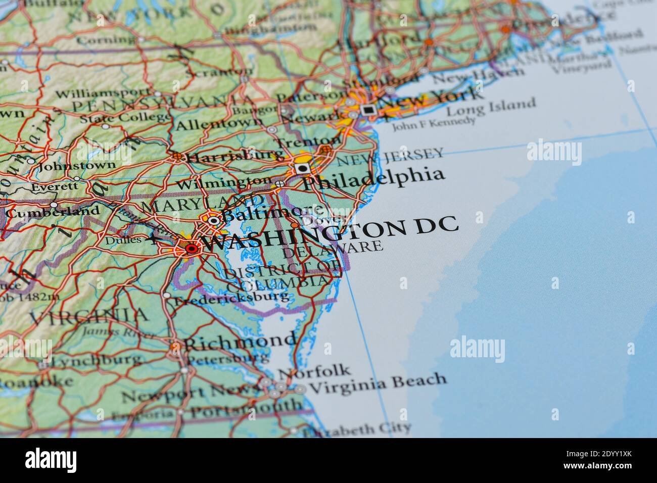 Washington dc usa location map Banque de photographies et d’images à ...