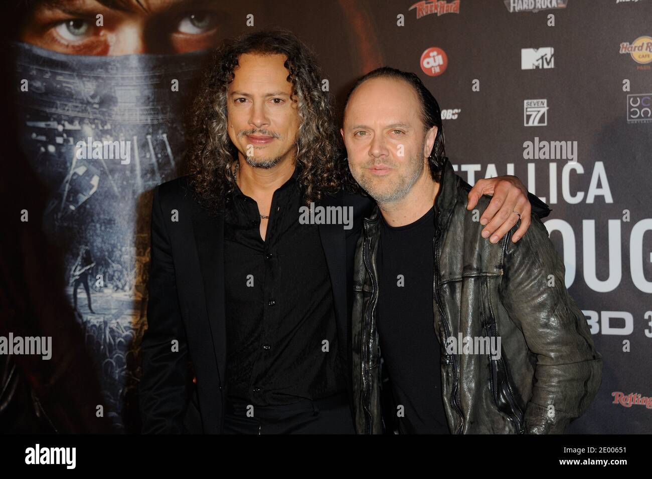 Lars Ulrich assistant à la première de Paris « Metallica Through the ...