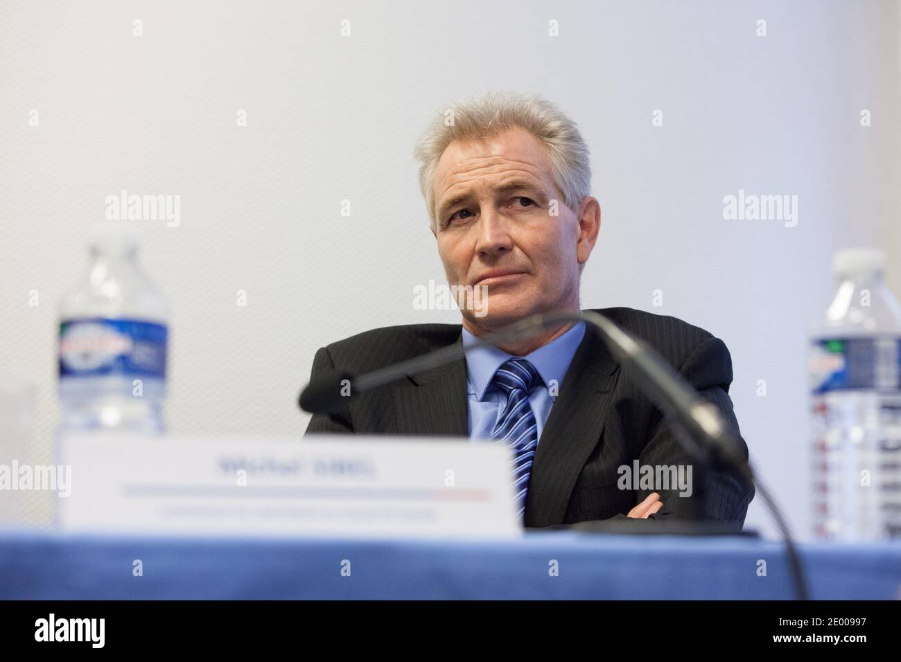 Michel Sibel dépeint lors d'une conférence de presse pour le lauch du ...