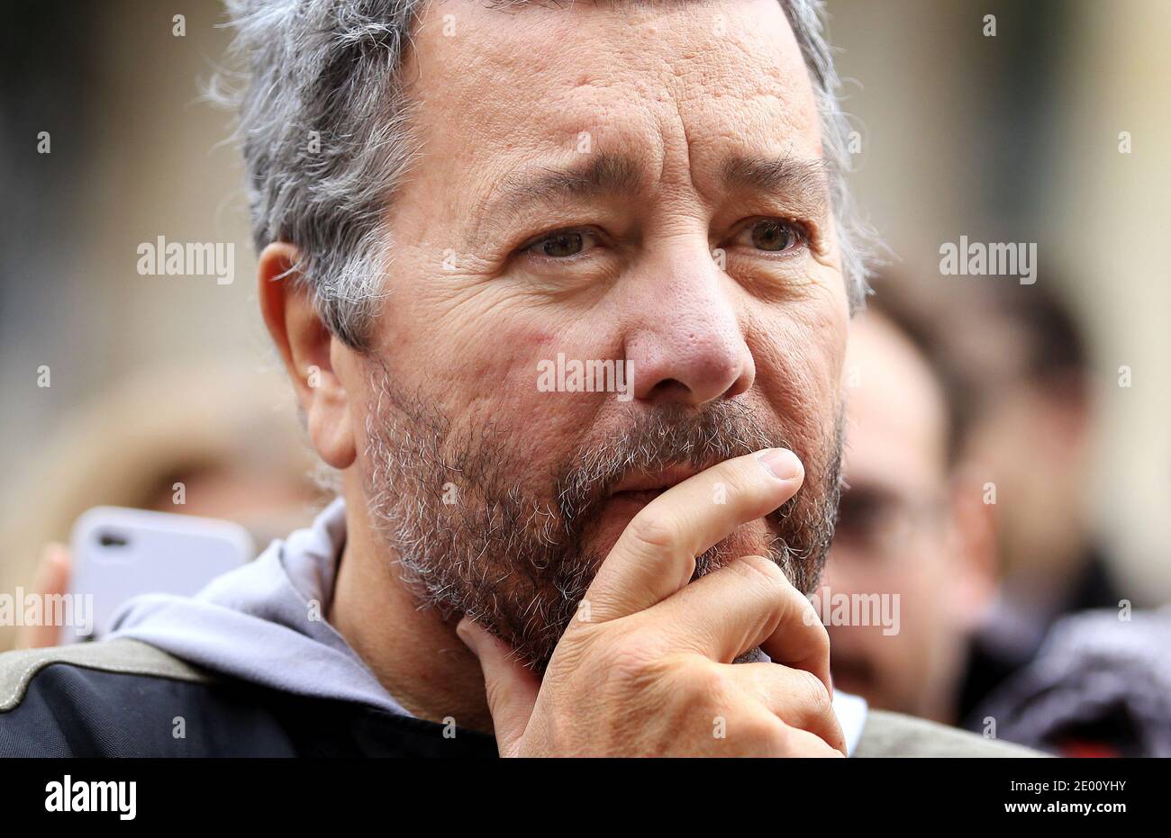 Le designer français Philippe Starck pose pour des photos après la ...