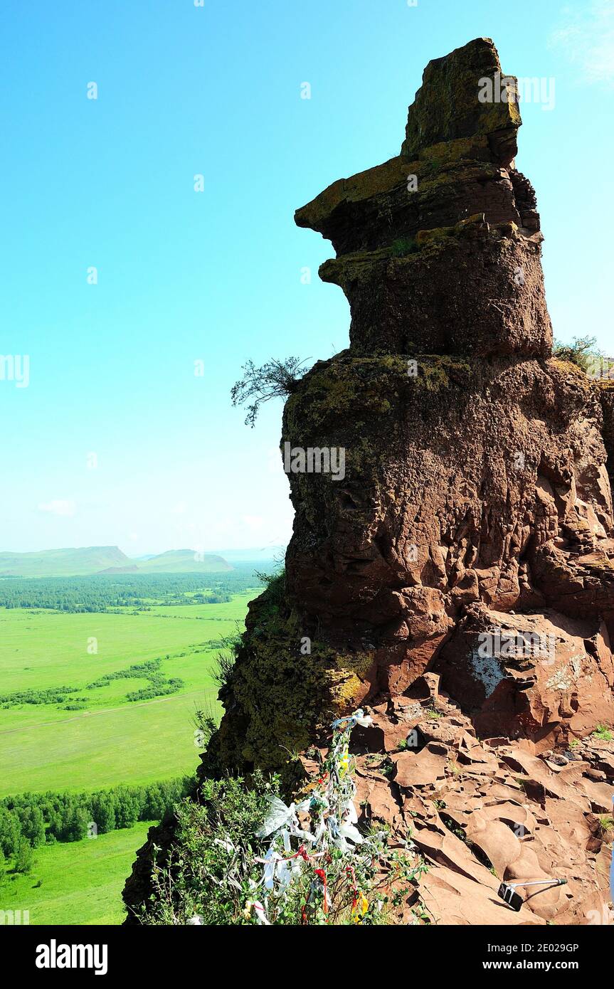 Massif rocheux de grès rouge Banque de photographies et d’images à ...