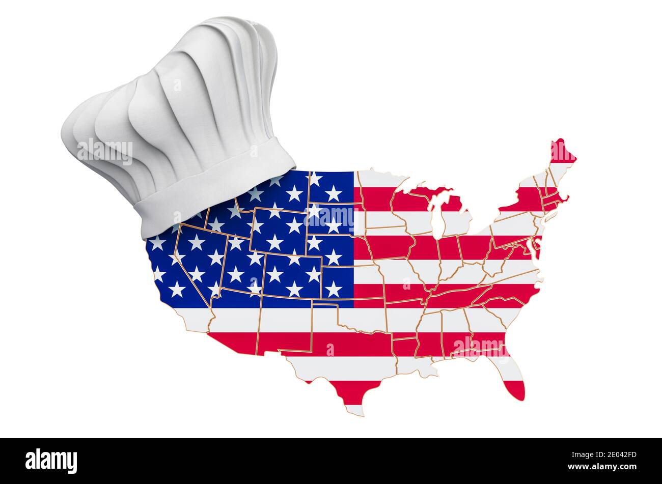 Food usa map Banque de photographies et d’images à haute résolution - Alamy