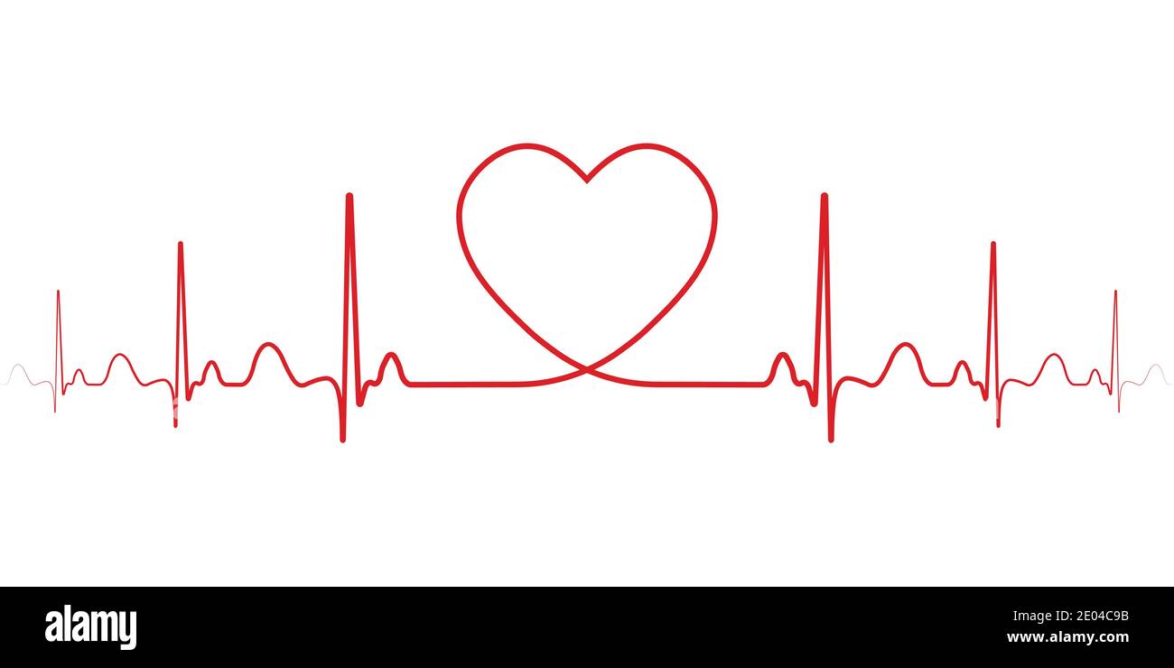 Pulsations cardiaques Banque d'images vectorielles - Alamy